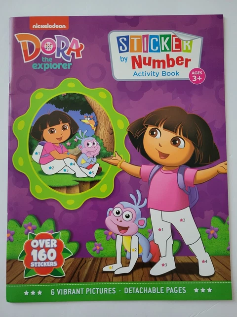 NICKELODEON DORA THE Explorer - Sticker by Number Detachable Activity ...