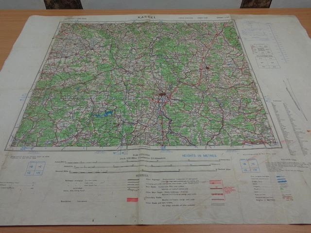 ORIGINAL WW2 RAF / Army map of GERMANY entitled "KASSEL" £19.99 ...