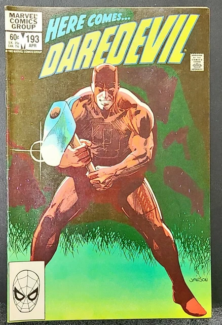 DAREDEVIL #193 - Fantastica copertina di Klaus Janson! (Marvel 1983 ...