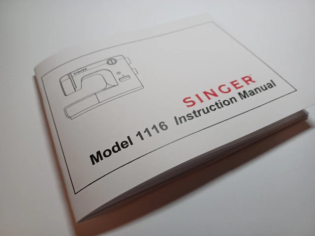 SINGER 1116 SEWING Machine Owners Manual reproduction $24.17 - PicClick CA