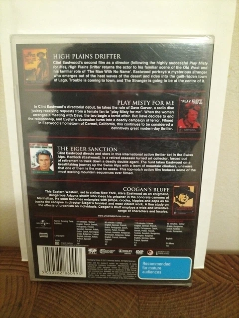 CLINT EASTWOOD COLLECTION 4x Movies CULT DVD R4 NEW SEALED EUR 18,65 ...