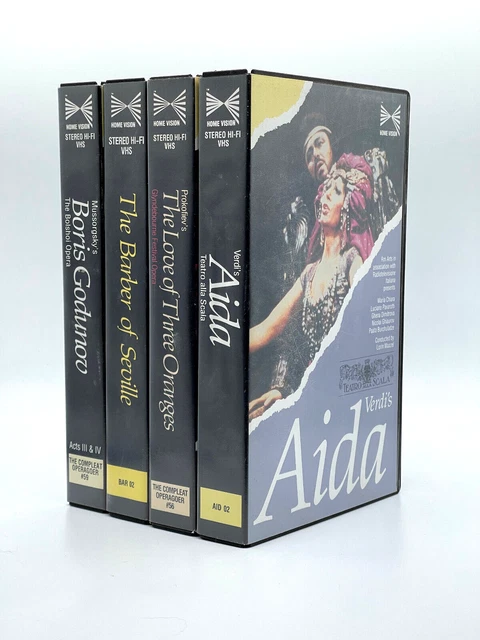 HOME VISION - Classical Opera Vhs Lot (4) Verdi Prokofiev Mussorgsky £ ...