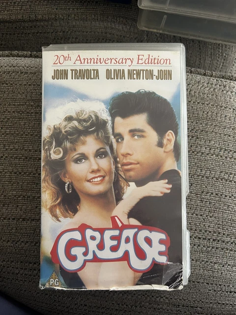 GREASE VHS 1998 20th Anniversary Edition John Travolta Olivia Newton ...