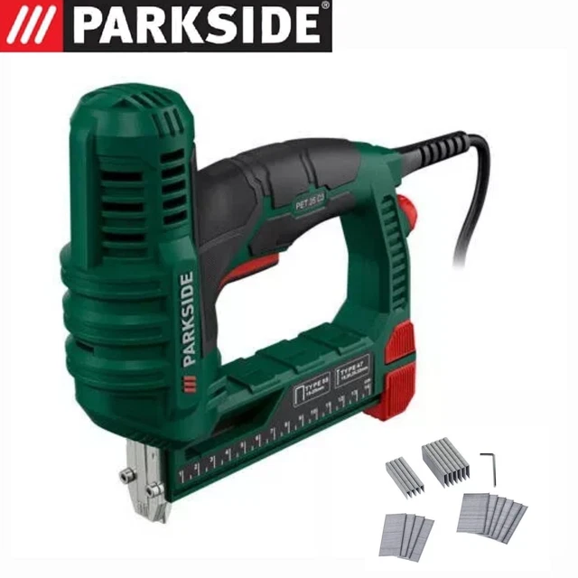 PARKSIDE ELECTRIC NAILER Stapler 2in1 Nail & Staple Gun Included ...