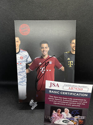 JAMAL MUSIALA AUTOGRAFO BAYERN MONACO James Spence autenticazione ...
