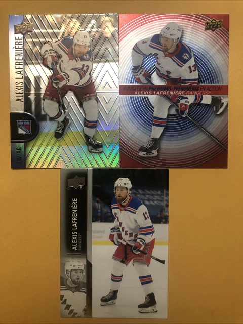 ALEXIS LAFRENIERE NEW York Rangers 3 Card Lot Tim Hortons Inmotion ...