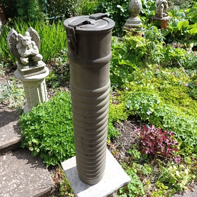 VINTAGE MILITARY MORTAR Rocket Artillery Shells Cannister WW2 £25.00 ...