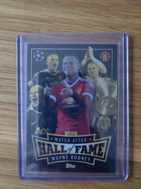 HALL OF FAME Wayne Rooney Match Attax 2024/2025 Manchester United 24/25 ...