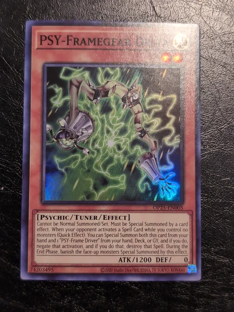 YU-GI-OH SUPER RARE CARD PSY-FRAMEGEAR DELTA OP25-EN005 1ST NM/VLP $12. ...