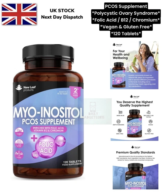 MYO-INOSITOL PCOS SUPPLEMENT - Myo Inositol Capsules + Folic Acid B12 ...