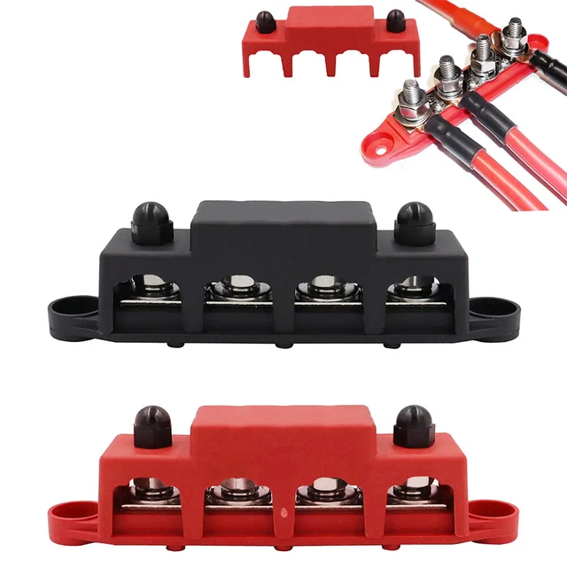 SAMMELSCHIENE 12V-48V DC Sammelschienen Verteilerblock Busbar 250A für Auto Boat EUR 17,09 ...
