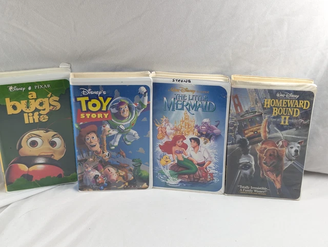 DISNEY CARTOON MOVIES Clamshell VHS Lot Of of 4 Toy Story, Homeward ...