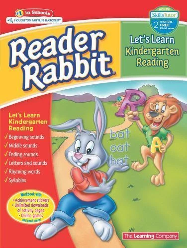 READER RABBIT LET'S Learn Kindergarten Reading by The Learning Company ...