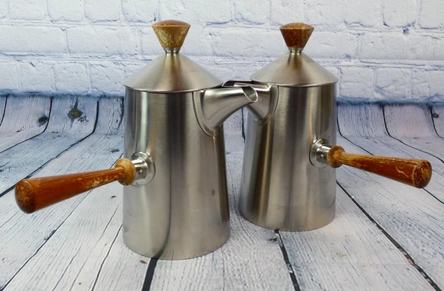 VINTAGE OLD HALL Robert Welch Stainless Steel Coffee Pot & Milk Pot Set ...