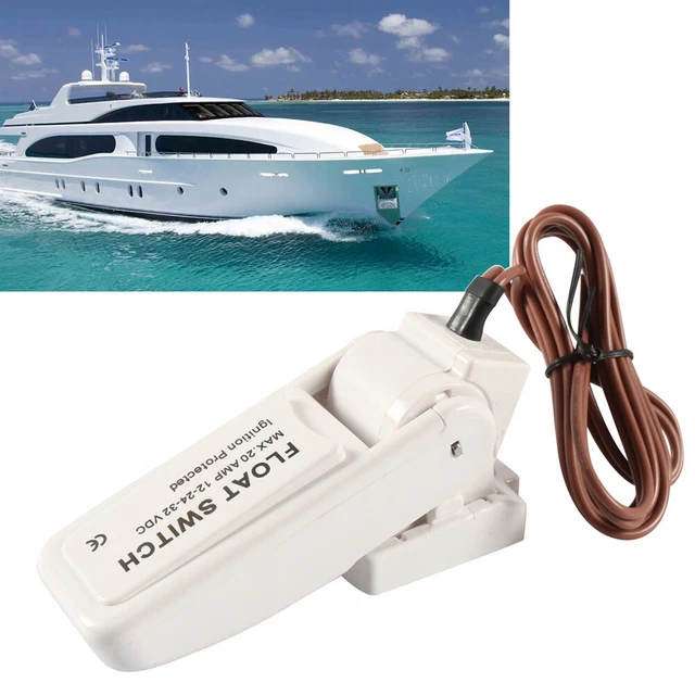 12V 24V 32V Mercury Free Automatic Boat Bilge Pump Float Switch $30.72 ...
