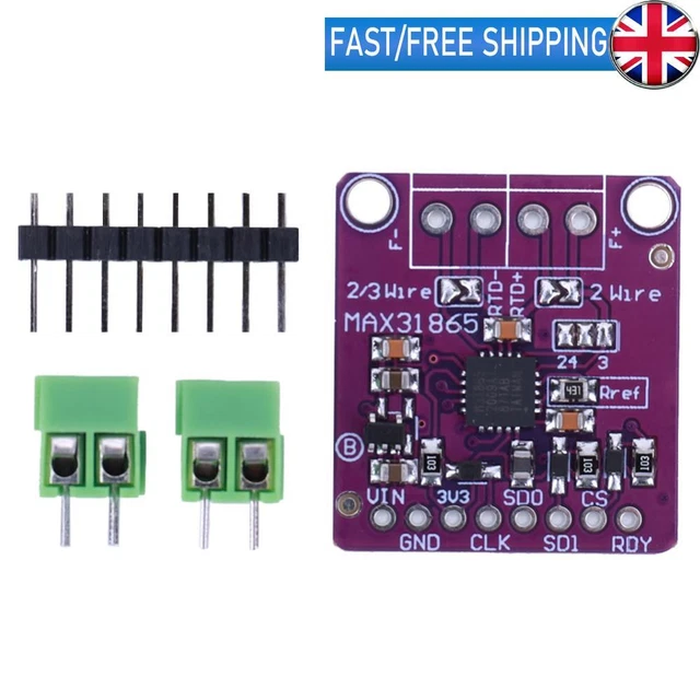 MAX31865 PT100/PT1000 RTD Temperature Thermocouple Sensor Module 3.3/5 ...