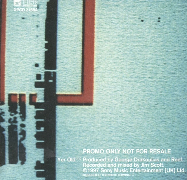 REEF YER OLD CD UK Sony Soho Square 1997 promo CD in card sleeve ...