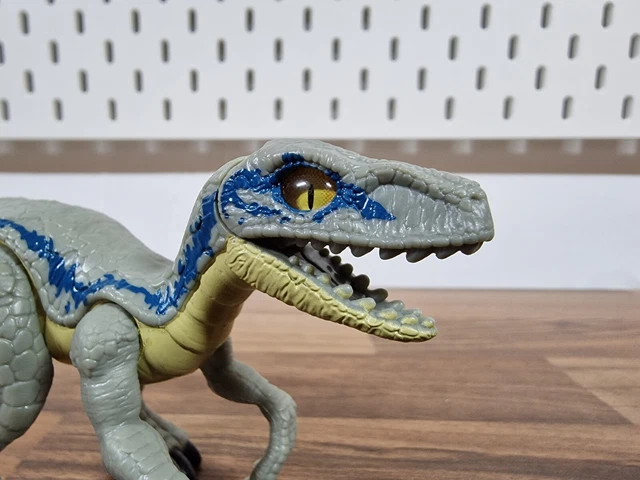 IMAGINEXT FISHER PRICE Jurassic World Velociraptor Dinosaur Figure Blue ...