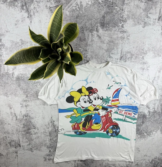 1980 DISNEY VINTAGE Americanwear 80S 90S Mickey Mouse Cartoon Y2K T ...