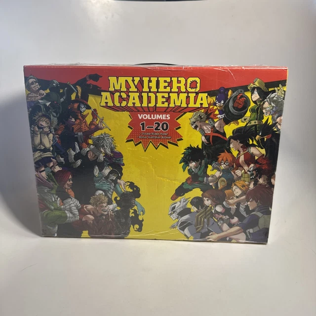 MY HERO ACADEMIA Box Set 1 Volumes 1-20 Poster & Illustration Booklet ...