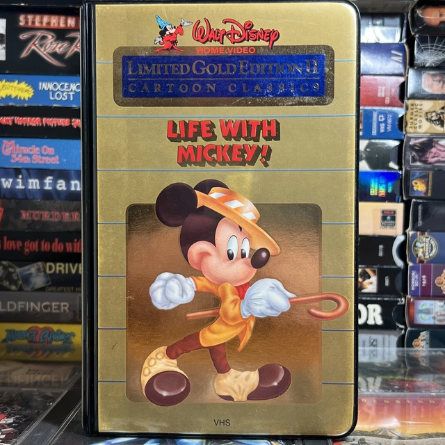 LIFE WITH MICKEY Mouse 1985 VHS Tested Disney Gold Edition II Cartoon ...