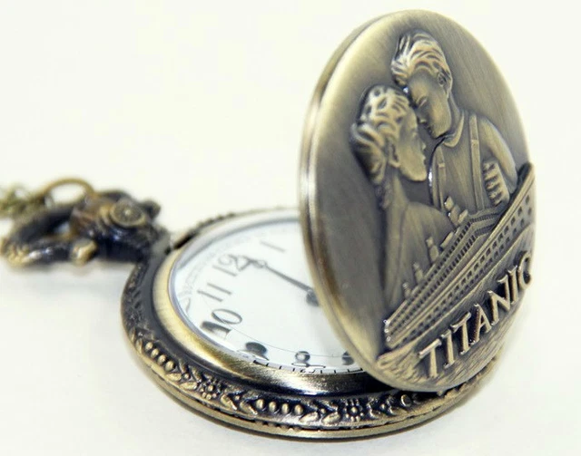 TITANIC POCKET WATCH Pendant Chain Interesting Unusual Gift Retro ...
