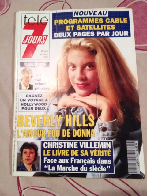 TÉLÉ 7 JOURS de 1994 - Tori Spelling, Beverly Hills 90210, Isabelle Adjani EUR 5,00 - PicClick FR