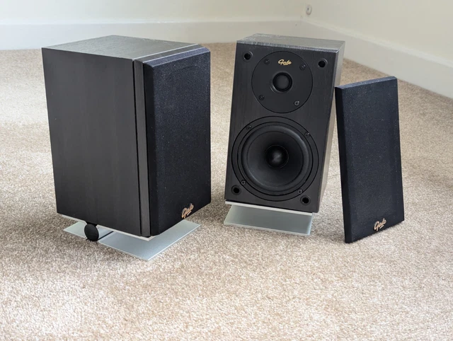 GALE 3010S MINI Monitor Bookshelf HiFi Speakers Pair With Stands £39.99 ...