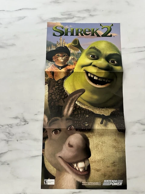 OFFICIAL NINTENDO POWER Poster Original Pixar Dreamworks Shrek 2 £23.50 ...