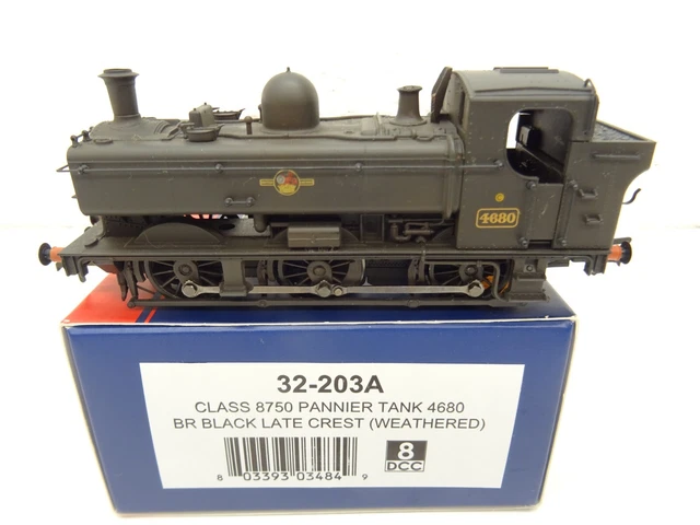 OO GAUGE BACHMANN Br Black Pannier Tank 4680 Dcc Ready (Weathered) 32 ...