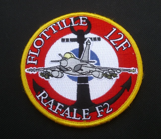 PATCH AÉRONAVALE ancien (original) Flottille 12F Rafale F2 (Armé) EUR ...