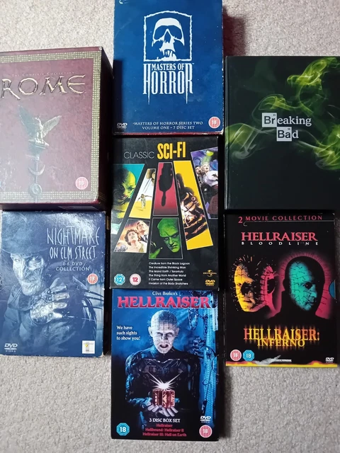 DVD BUNDLE BOXSET Horror Hellraiser Sci Fi Collection Masters Of Horror ...