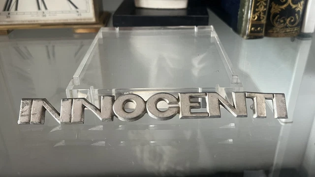 INNOCENTI ÉCRIT VOITURE Stemma-Emblema -fregio-logo Fer Vintage Avec ...