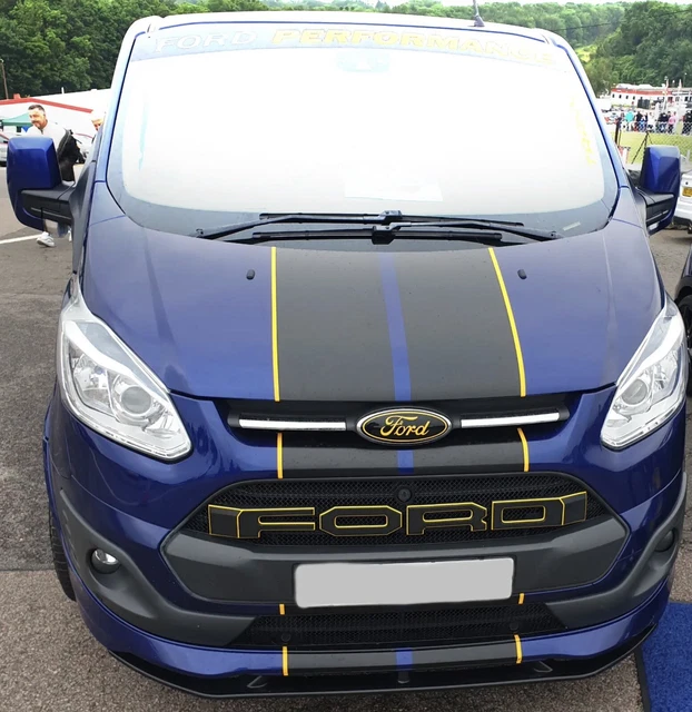 FORD TRANSIT CUSTOM Sport Bonnet & Rear Door Kit Decal Stripes Stickers ...