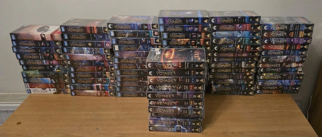 STAR TREK VOYAGER VHS - Incomplete Series 1-7 - Video Tapes Job Lot £40 ...