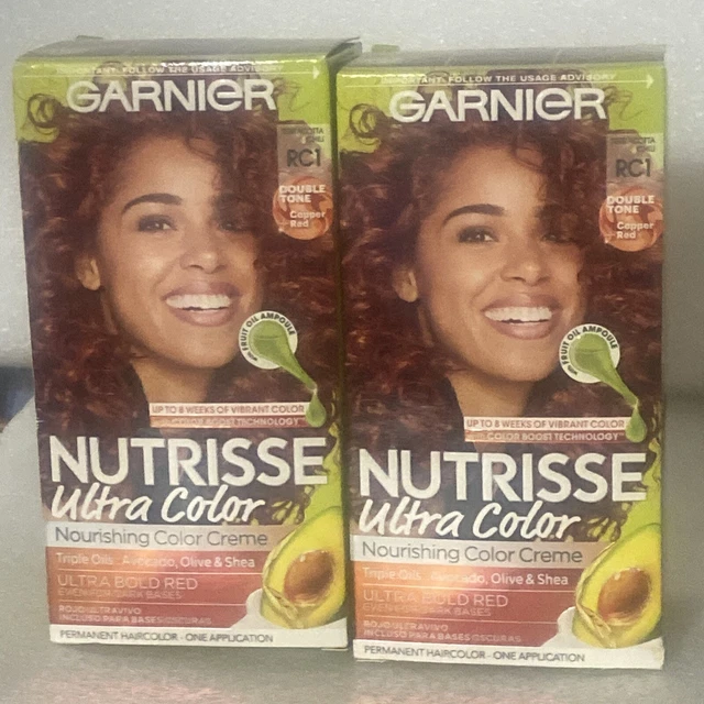 GARNIER NUTRISSE ULTRA Nourishing Bold Permanent Hair Color Creme RC1 ...