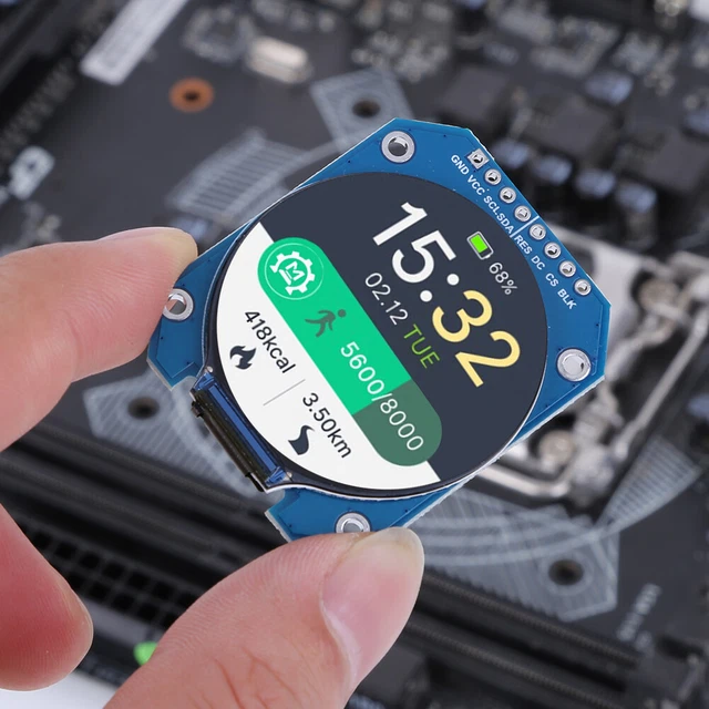 1.28 INCH TFT Display Module GC9A01 HD IPS Round Screen 2.8-3.3V RGB ...