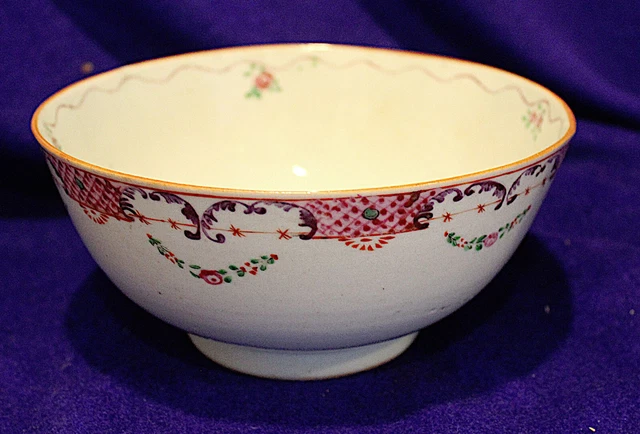 ANTIQUE CHINESE 18TH C Export Porcelain Floral Bowl £109.56 - PicClick UK