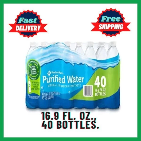 PURIFIED WATER MEMBER'S Mark (16.9 fl. oz., 40 Bottles.) (Free Shipping ...