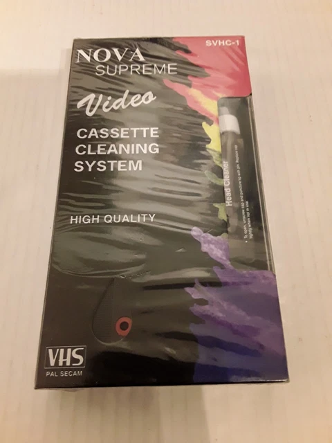 NOVA SUPREME VHS video cassette cleaning system £8.00 - PicClick UK