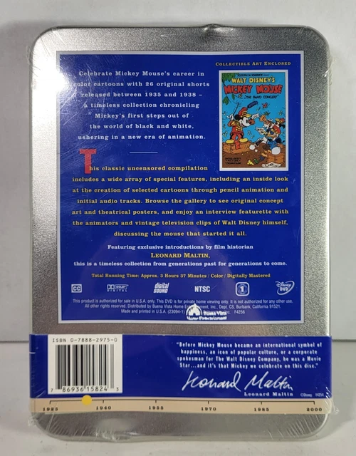 WALT DISNEY TREASURES Mickey Mouse In Living Color Limited Edition *NEW ...