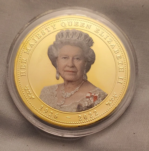 QUEEN ELIZABETH II Gold Coin King Charles III Coronation Buckingham ...