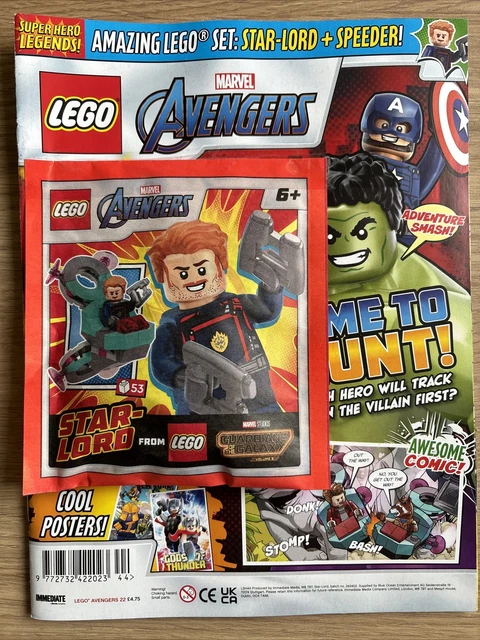 LEGO MARVEL AVENGERS Magazine Issue 22 With Starlord Minifigure ...