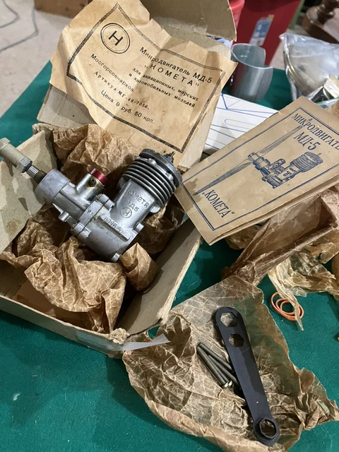 RARE VINTAGE RUSSIAN HOMETA R/C GLOW MODEL AIRPLANE ENGINE $40.00 ...