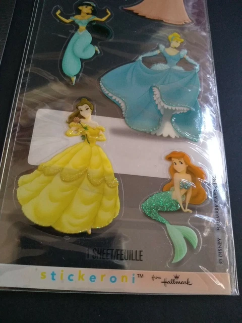 STICKERS STICKERONI HALLMARK Disney Princesses Ariel Glitter Sticker ...