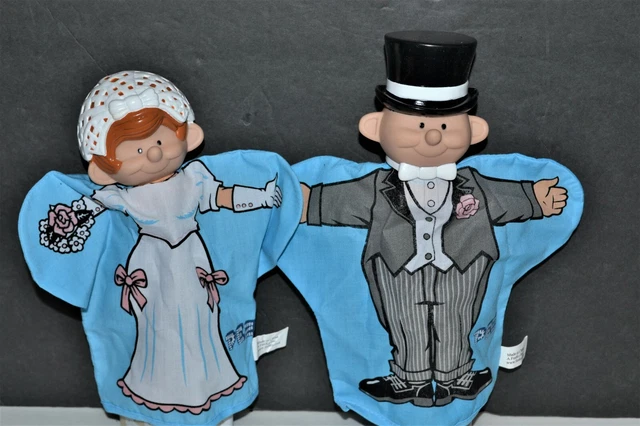 FUNKO PEZ HAND Puppets Bride & Groom Wedding & FIREMAN out of box ...