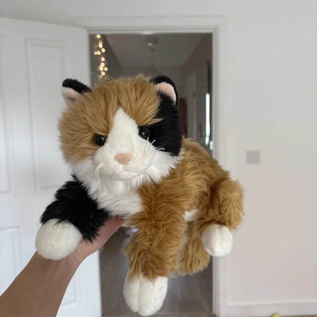 TY CLASSIC CARLEY Calico Cat Ginger White Black Soft Plush Toy 2000 ...