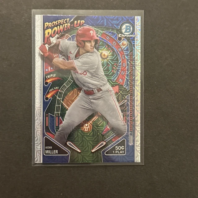 AIDEN MILLER 2024 Bowman Chrome Mojo réfracteur prospect mise sous ...