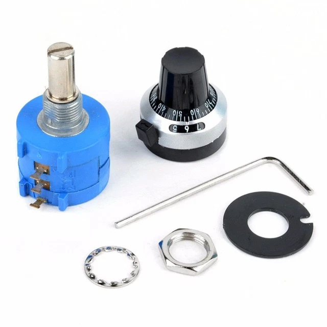 POTENTIOMETER WIRE WOUND rotary potentiometer 10 turns multi-turn ...