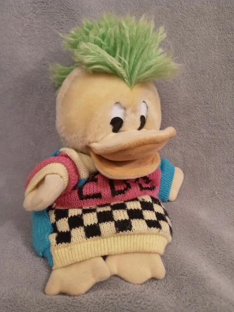VINTAGE EDD THE Duck 12" Squeaking Hand Puppet Soft Plush Toy Childrens ...